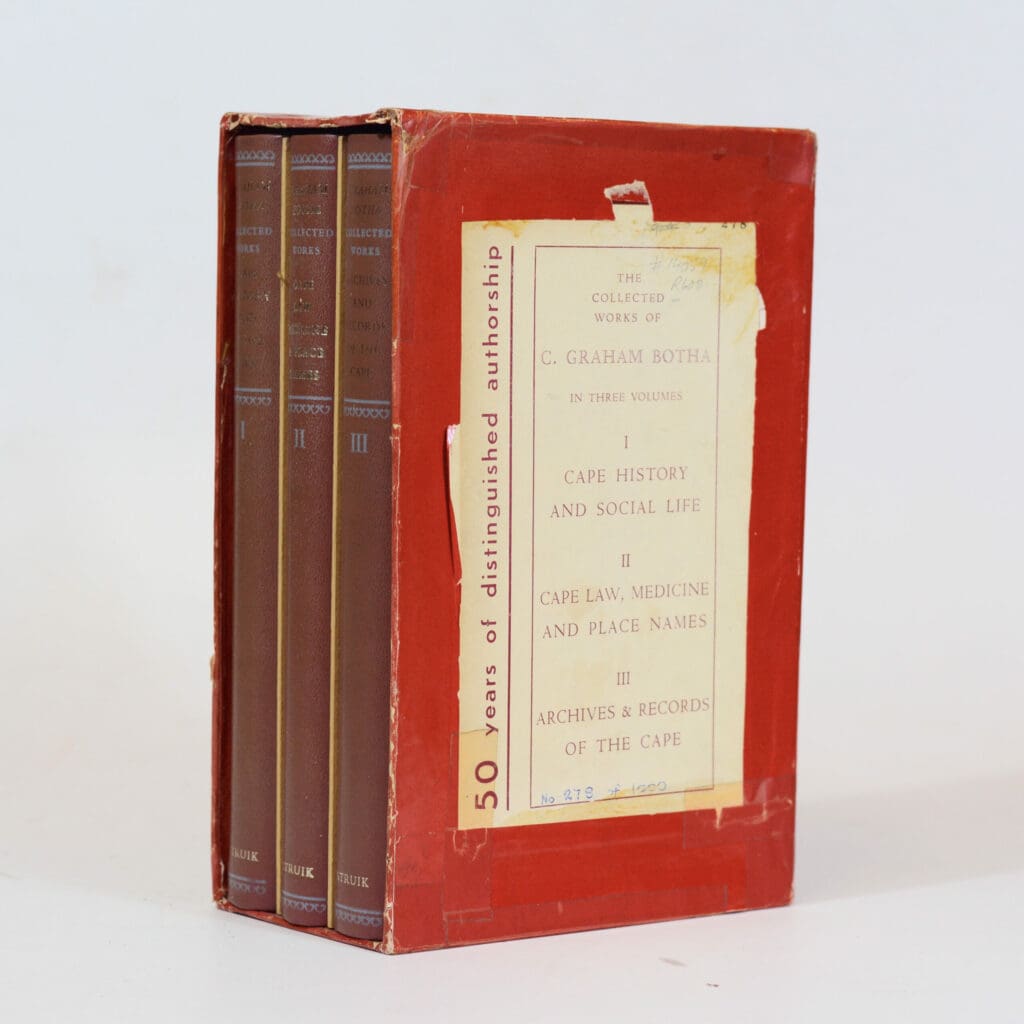 C. Graham Botha's Collected Works: 3 Volumes - Graham Botha » Quagga Books